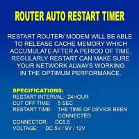 China DC 5V 9V 12V 15V Automatic Controller Power on off  Reset Refresh WiFi Router Auto Restart Timer for sale