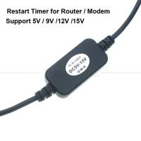 China DC 5V 9V 12V 15V Automatic Controller Power on off  Reset Refresh WiFi Router Auto Restart Timer for sale