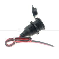 China Waterproof 12V 24V 16AWG DC Car Cigarette Lighter Female Socket Plug Power Adapter Extension Cable for sale