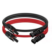 China 10AWG 6mm Waterproof Solar Extension Cable with Male and Female Connectors for Solar Panel for sale
