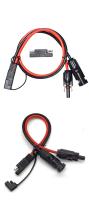 China 10AWG SAE to MC4 Solar Panel Adapter Extension Cable 0.5m for RV Caravan Battery Charging for sale