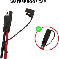 China 10AWG SAE to MC4 Solar Panel Adapter Extension Cable 0.5m for RV Caravan Battery Charging for sale