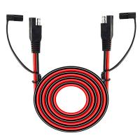 China 14AWG 2m SAE to SAE Power Automotive Extension Cable Quick Disconnect Wire Harness for Solar Battery for sale