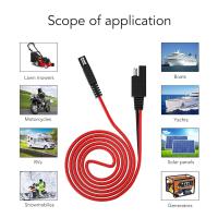 China 14AWG 2m SAE to SAE Power Automotive Extension Cable Quick Disconnect Wire Harness for Solar Battery for sale