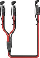 China 14AWG SAE DC Power Y Splitter Cable 1 to 2 SAE Extension for RV Solar Panel Battery Charging 0.3m for sale