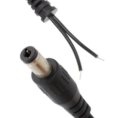 China DC Power Cable 2.1x5.5mm Male Female to Open Pigtail 1m 2m 3m OEM for sale