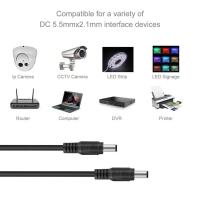 China Male to Male 5.5x2.1mm DC Jack Extension Power Cable 18AWG 1m for sale