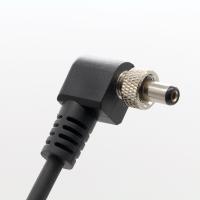 China 90 Degree Right Angle Male to Female 5.5x2.1mm DC Screw Power Charger Cable 1m for sale