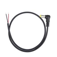 China 90 Degree Male DC 2.1x5.5 Barrel Jack to Open Stripped Tinned Wire Cable 1m for sale