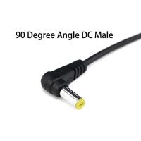 China 90 Degree Male DC 2.1x5.5 Barrel Jack to Open Stripped Tinned Wire Cable 1m for sale