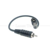 China RCA Male to DC 5.5x2.5mm 5.5x2.1mm Female Plug Barrel Jack 12V DC Pedal Power Cable 20cm for sale
