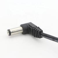 China 90 Degree Right Angle DC Barrel Jack 2.1x5.5mm Male Female to Open Pigtail Power Cable 1m for sale