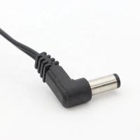 China 90 Degree Right Angle DC Barrel Jack 2.1x5.5mm Male Female to Open Pigtail Power Cable 1m for sale