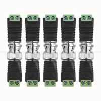 China 2 Pin Solderless Screw Terminal BNC Male Female Connector Power Adapter for CCTV Camera Systems for sale
