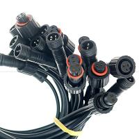 China Custom IP67 IP68 Waterproof M12 2-8 Pin DC to Open Bare Wires Cable for LED Light for sale