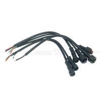 China Custom IP67 IP68 Waterproof M12 2-8 Pin DC to Open Bare Wires Cable for LED Light for sale