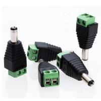 China Solderless DC Power Plug Connector 5.5x2.5mm 5.5x2.1mm Male Jack Adapter 12V 24V for CCTV Camera LED Strip for sale