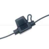 China 12V DC 5.5x2.1mm to Alligator Clips Fuse Power Cable 18AWG 2m for Trail Camera for sale