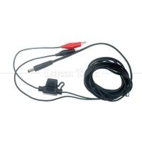 China 12V DC 5.5x2.1mm to Alligator Clips Fuse Power Cable 18AWG 2m for Trail Camera for sale