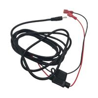 China Ratproof Metal Jacket DC 5.5x2.1mm 4.0x1.7mm to Spade Connector Power Extension Cable 2m for Trail Cameras for sale