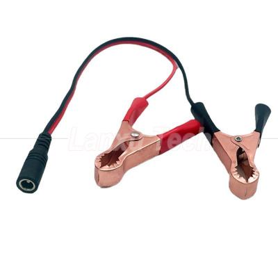 China DC Male 5.5x2.1mm to Alligator Clips Power Cable 35cm 0.75mm² for Car Charger for sale