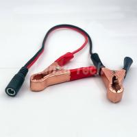 China DC Male 5.5x2.1mm to Alligator Clips Power Cable 35cm 0.75mm² for Car Charger for sale