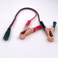 China DC Male 5.5x2.1mm to Alligator Clips Power Cable 35cm 0.75mm² for Car Charger for sale