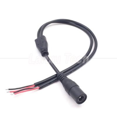 China DC 5.5x2.1mm Male Female Jack Splitter Power Extension Cable 0.35m for LED CCTV Camera for sale