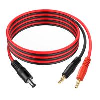China 12V DC 5.5x2.1mm Male to 4mm Banana Plug Power Cable 18AWG 1M for sale