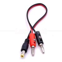 China 12V DC 5.5x2.1mm Male Barrel Jack to 4mm Banana Plug Test Lead Power Cable 0.3M for sale