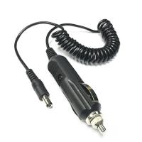 China 12V Spring Coiled Car DC Jack 5.5x2.1mm Cigarette Lighter Extension Cable for sale