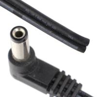 China 90 Degree Right Angle DC Barrel Jack 2.1x5.5mm Male Female to Open Pigtail Power Cable 1m for sale