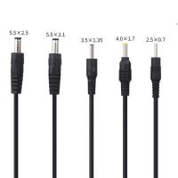 China Custom USB to DC Power Cable 5V 2A 2.1x5.5mm 2.5x5.5mm 1.35x3.5mm for LED Strip Fan for sale