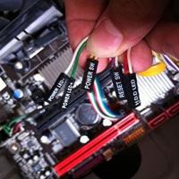 China ATX Power Switch Cable Set with LED Indicators - 50cm Length for PC Case Motherboard Reset and Power Control for sale