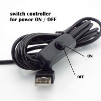 China 1m 1.5m USB Type A Switch Extension Cable with Power On/Off Button and 2A Charging Current for sale