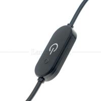 China 12V DC Power LED Dimmer Switch Cable with 5.5x2.1mm Barrel Jack, 25cm Length, 2A Current Rating for sale