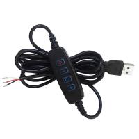 China 5V USB Dimmer Cable with 2A Charging for LED Strip Lighting - 1m/2m Length Options for sale