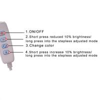 China 5V USB Dimmer Cable with 2A Charging for LED Strip Lighting - 1m/2m Length Options for sale