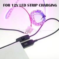 China 12V LED Strip Power Adapter with USB ON/OFF Switch - 5V to 12V Converter, 1A Output, 1m Cable for sale