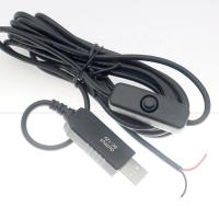China 12V LED Strip Power Adapter with USB ON/OFF Switch - 5V to 12V Converter, 1A Output, 1m Cable for sale