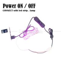 China 1M USB A Male to Open Tinned Wire Cable with 304 Switch Button - 1A/2A/3A Charging Current for sale