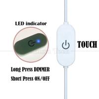 China 5V 2A USB Touch Dimmer Switch Cable with Open Wire Ends for 3W-5W LED Strip Lights for sale