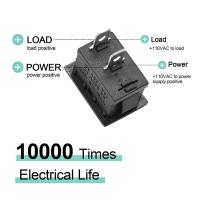 China Black 2 Pin Snap In ON OFF Boat Rocker Switch 10A 125V AC 6A 250V AC for sale
