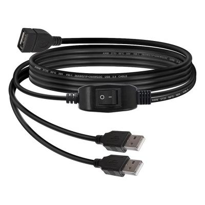 China USB 3.0 Y Splitter Cable 1 Female to 2 Male Printer Sharing Switch 1.5M for sale
