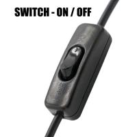 China High Quality 1M ON OFF Controller Micro B to USB A Extension Cable with Switch for LED Lamp for sale