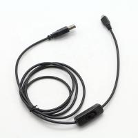 China High Quality 1M ON OFF Controller Micro B to USB A Extension Cable with Switch for LED Lamp for sale