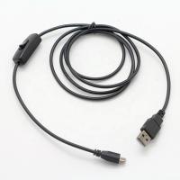 China High Quality 1M ON OFF Controller Micro B to USB A Extension Cable with Switch for LED Lamp for sale