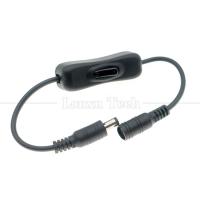 China 12V 24V DC Power Switch Cable Male to Female 5.5x2.1mm On Off 304 for LED Strip Lamp 25cm for sale