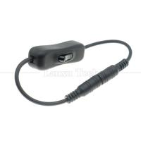 China 12V 24V DC Power Switch Cable Male to Female 5.5x2.1mm On Off 304 for LED Strip Lamp 25cm for sale