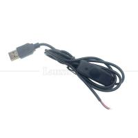 China Waterproof Silicone Rubber Push Button Switch USB On Off Cable 5V 1A 1m for LED Lamp for sale